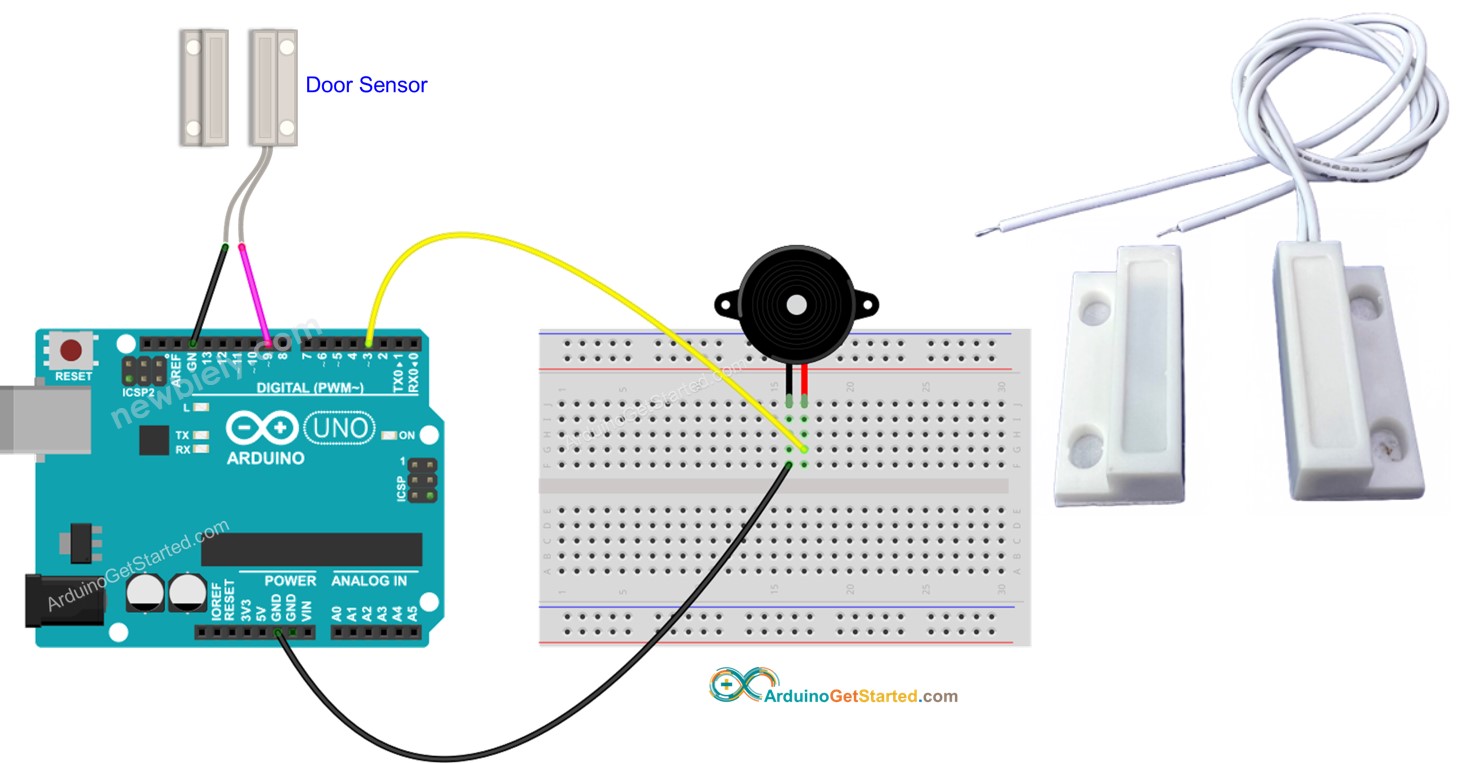 Arduino - Türsensor - Piezo-Buzzer