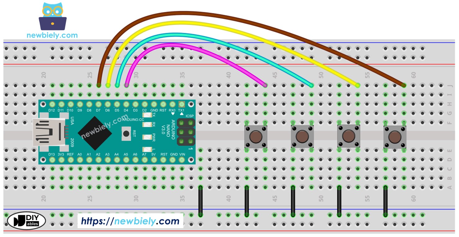 Arduino Nano - Mehrere Tasten