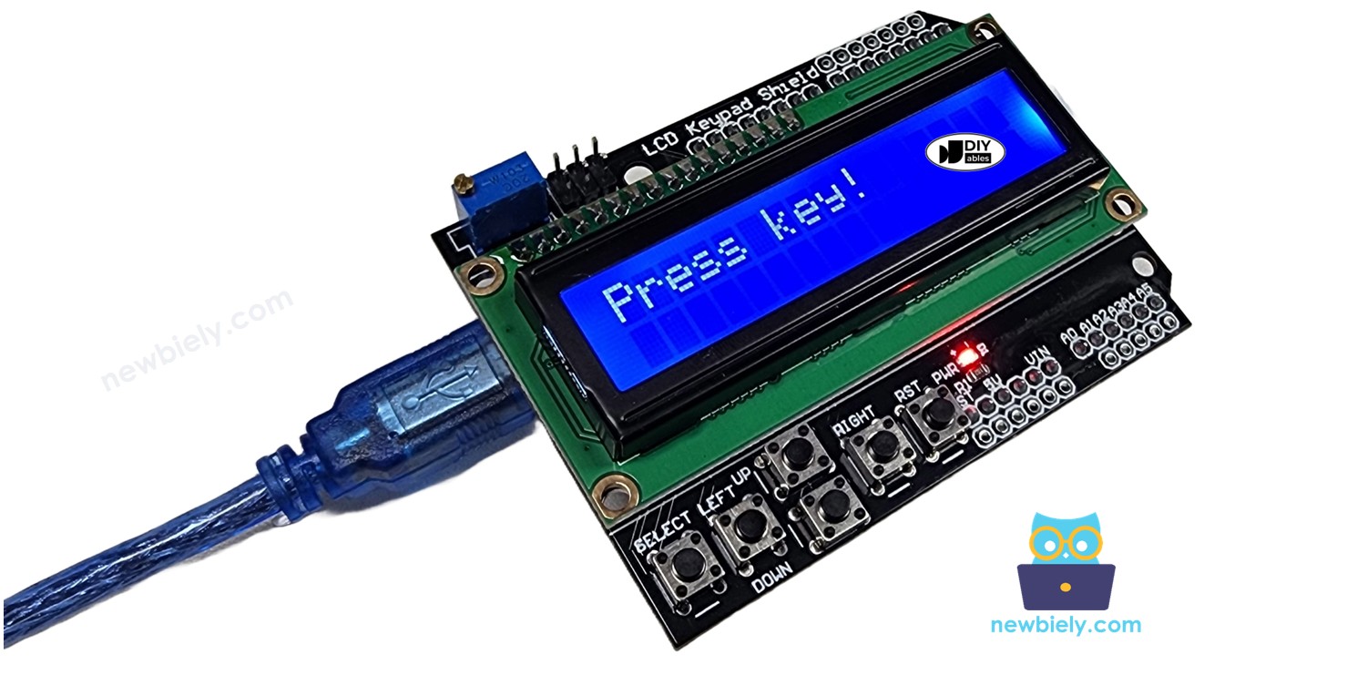 Arduino Uno R4 - LCD-Tastenfeld-Shield